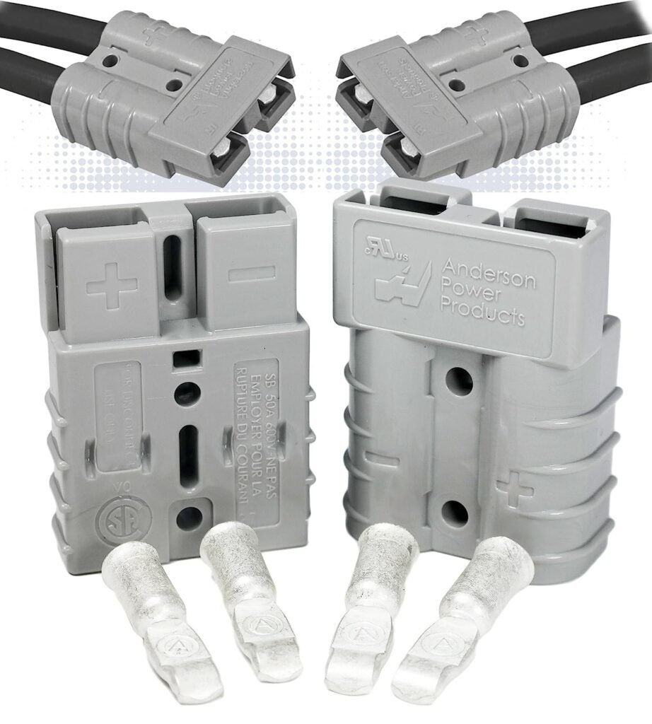 SB50 Anderson Connector 600V 50A Grey 10 nos - Braj Sugandh Power Solution